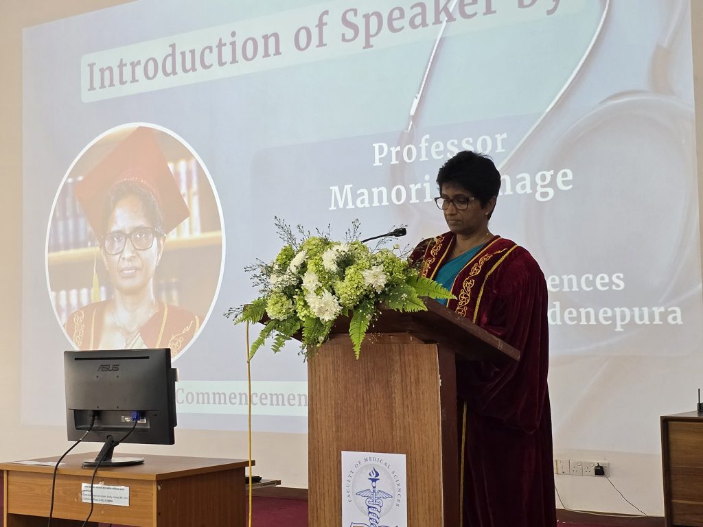 Commencement Lecture – 35th Batch (2024/2025 intake) – Faculty of ...
