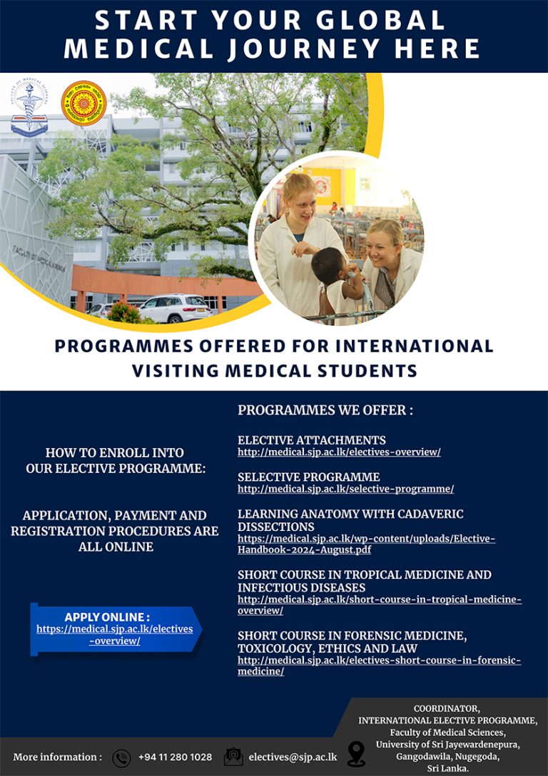 Electives – Overview – Faculty of Medical Sciences