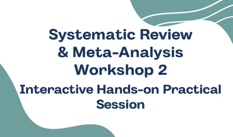 Research Committee – Introduction to Systematic Review & Meta-Analysis ...